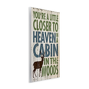 Stupell Industries Closer to Heavin in a Cabin Wall Plaque, 13 x 19, Design by Artist Stephanie Workman Marrott