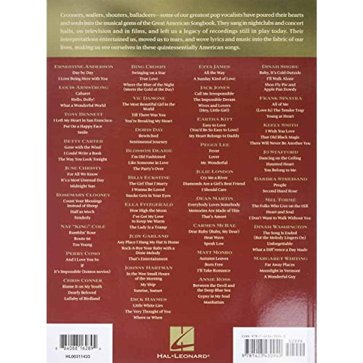 Great American Songbook: Singers