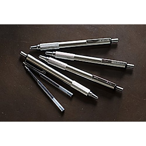 Zebra Pen G-402 Retractable Gel Pen, Stainless Steel Barrel, Fine Point, 0.5mm, Black Ink, 1-Pack