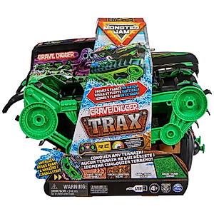 Monster Jam, Official Grave Digger Trax All-Terrain Remote Control Outdoor Vehicle, 1:15 Scale, Kids Toys for Boys and Girls Ages 4-6+