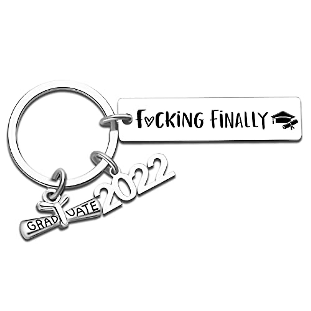 Womens Mens Teens Stocking Stuffers for Teen Girls Boys Teenage Women Men Adults Stockings Stuffer 2022 Graduation Key Chain Gift for Her Him, Grad Jewelry Key Ring Gift