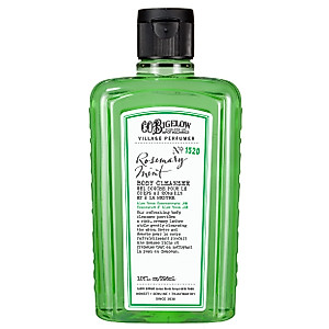 C.O. Bigelow Rosemary Mint Body Cleanser, Village Perfumer Moisturizing Body Wash for Men and Women with Aloe Vera, Sodium PCA, and Glycerin, 10 fl oz