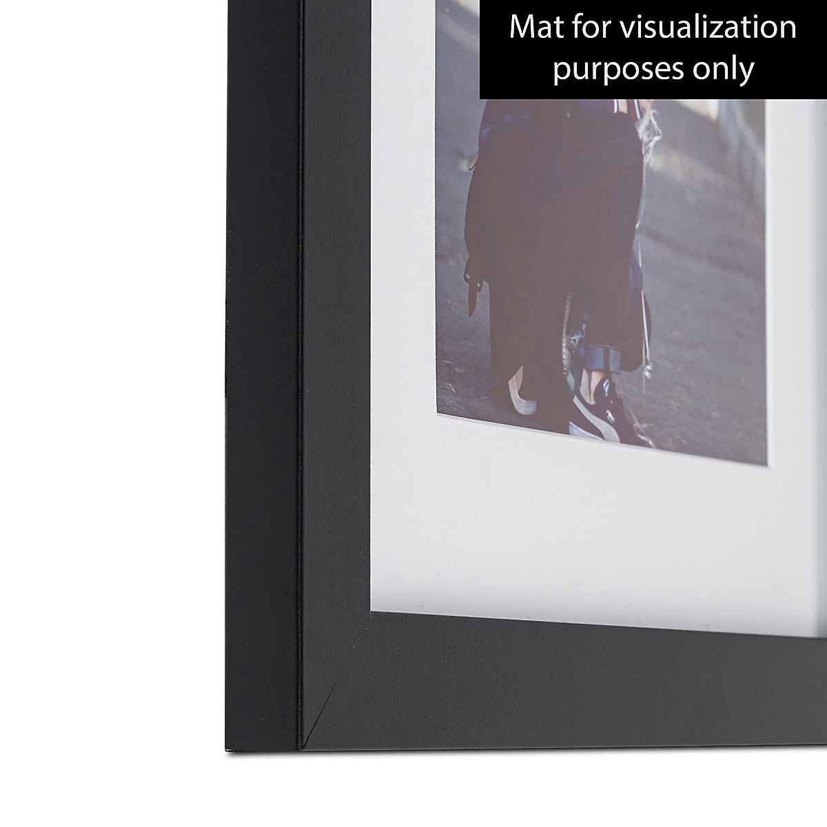 ArtToFrames 10x25 inch Black Picture Frame, 2WOMFRBW72079-10x25