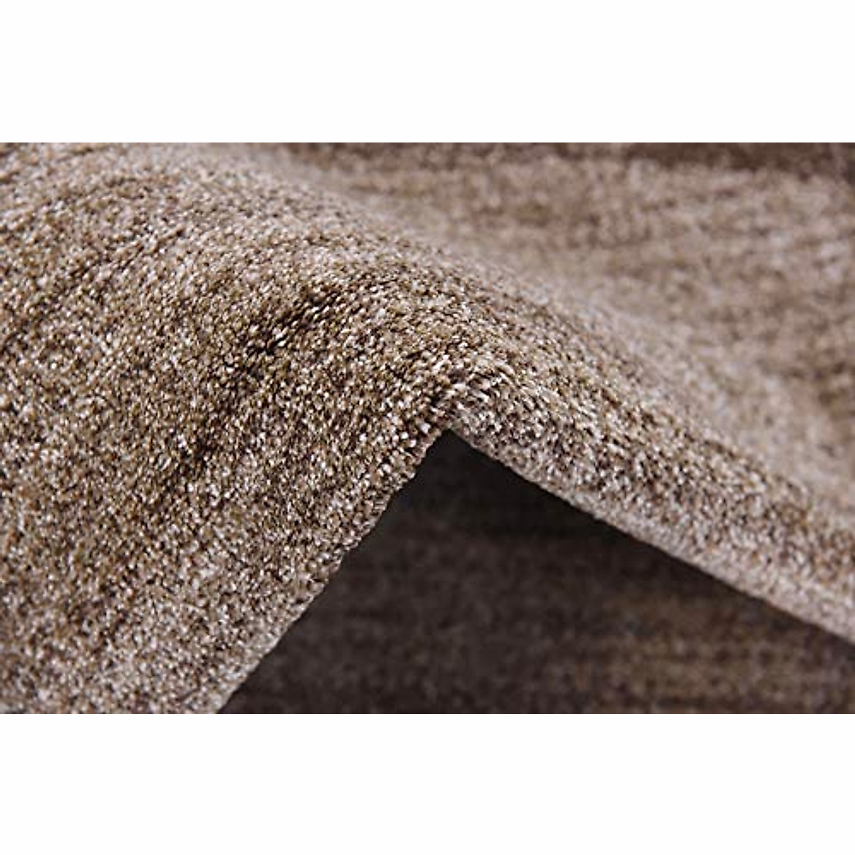 Unique Loom Del Mar Collection Area Rug-Transitional Inspired with Modern Contemporary Design, 6 ft x 6 ft, Light Brown/Beige