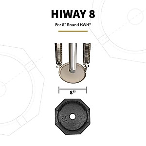 SnapPad HiWay Permanently Attached RV Leveling Jack Pad for HWH Round Landing Feet (8 inch 4-Pack)
