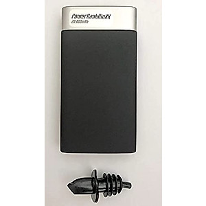 Binocktails BEV-Bank Hidden Power Bank Flask - Holds Approximately 8 oz. (235 ml)