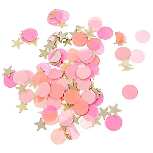 BESTOYARD 2pcs 2 Baby Confetti Dining Table Decoration Happy Birthday Balloons Decorative Party Confetti Blue Ballons Party Confetti Supplies Birthday Confetti Ornament Letter Paper Pink