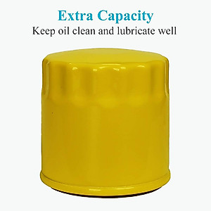 Drblawi Compatible with 4 Pack 52 050 02-S Oil Filter Filter Extra Capacity for CH11 - CH15, CV11 - CV22, M18 - M20, MV16 - MV20 Fits Kohler Engine, Professional 52 050 02 5205002S 52 050 02-S1
