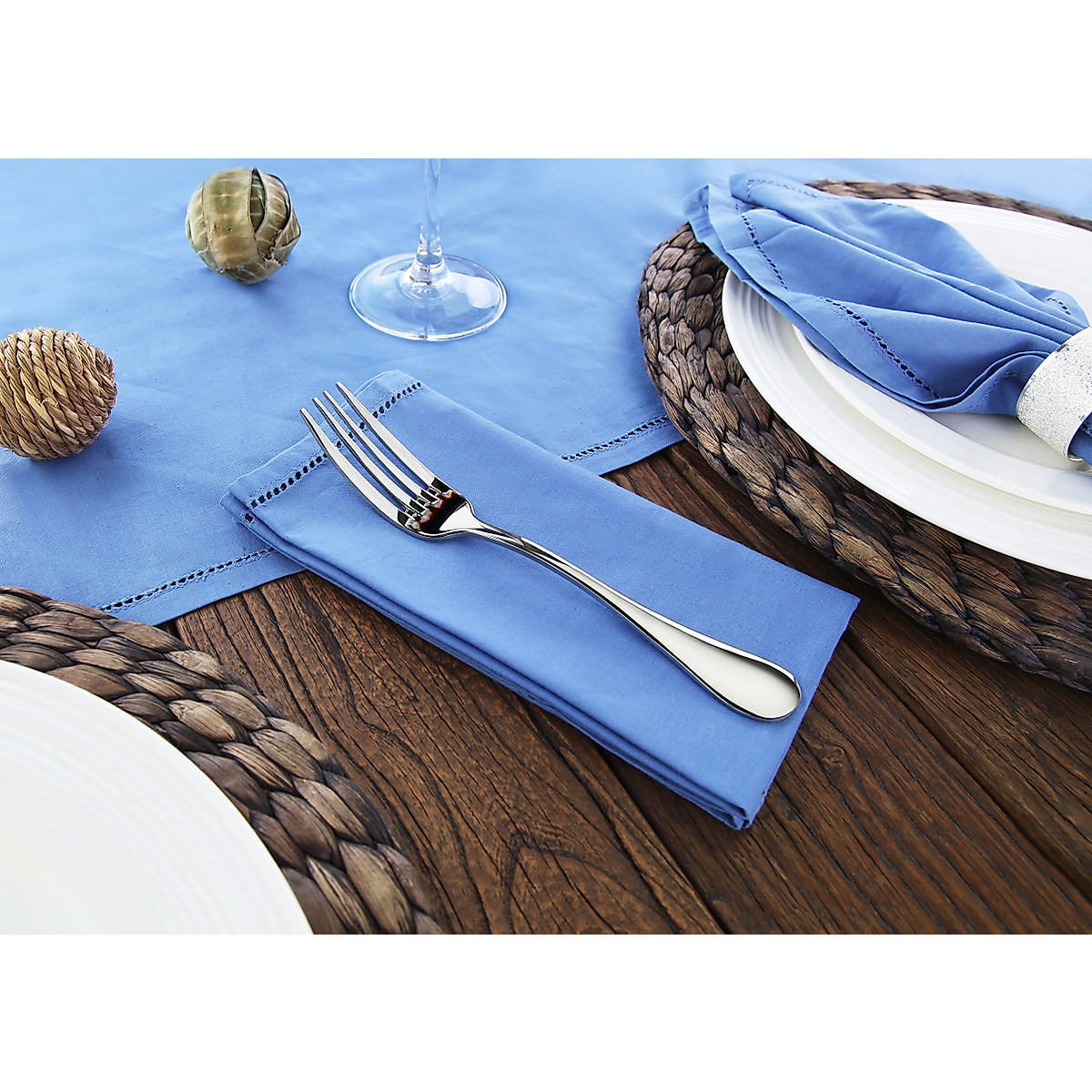 Artaste 59328 Rain 18/10 Stainless Steel Dinner Fork, 7.6-Inch, Set of 12, Silver