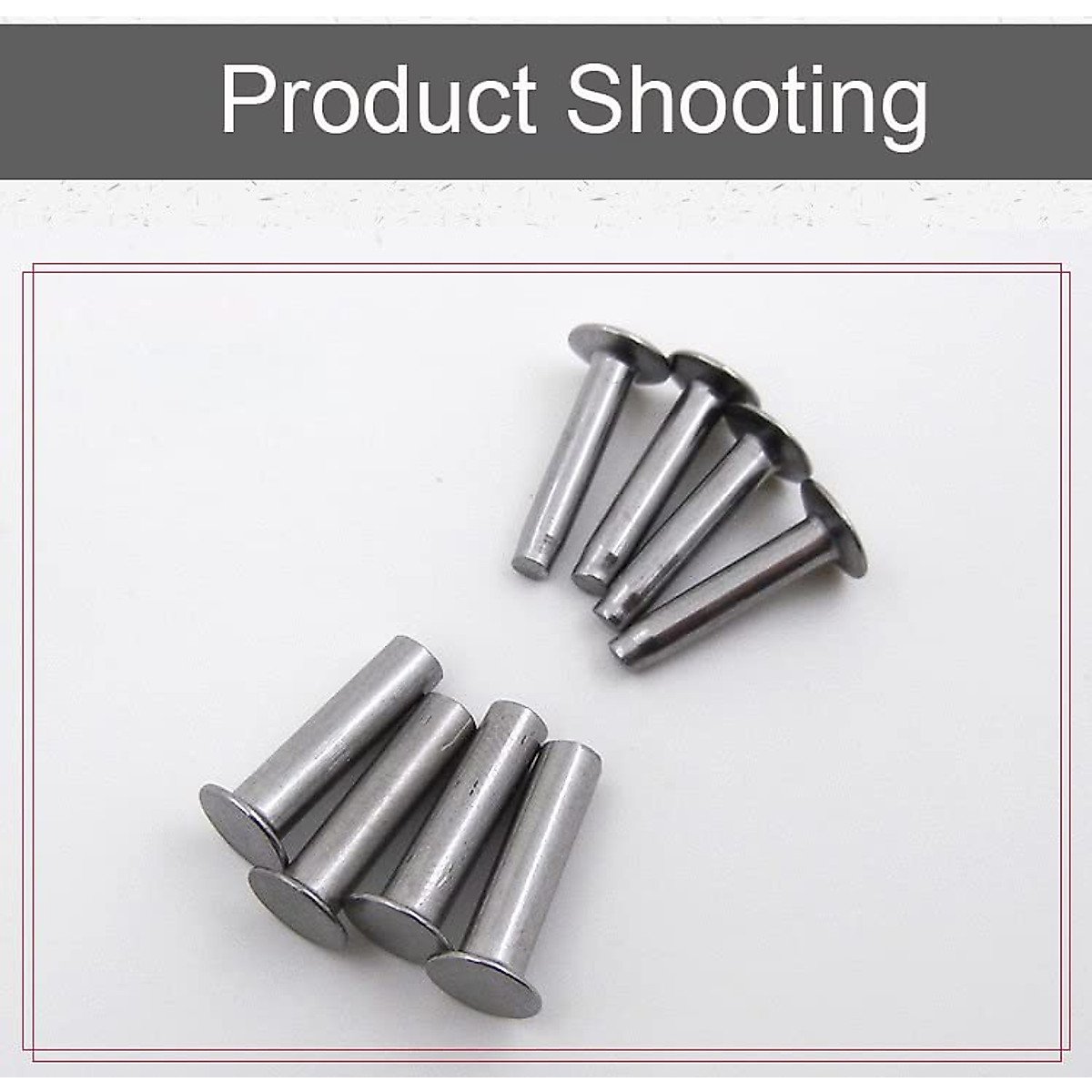 TorSor 9 Sets Kitchen Knife Handle Screw Fixing Rivet Nuts Chef Knives Cutter Wooden Grip Screws Fastener Fixer Clip Nail Replacement Repair Stainless Steel Rivets Anti-Corrosion DIY Tools Accessories