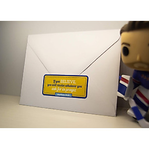 reussir Bible Verse Stickers (Set of 48 Stickers with 24 Inspirational Christian Quotes) 1" x 2.5" Scripture Stickers