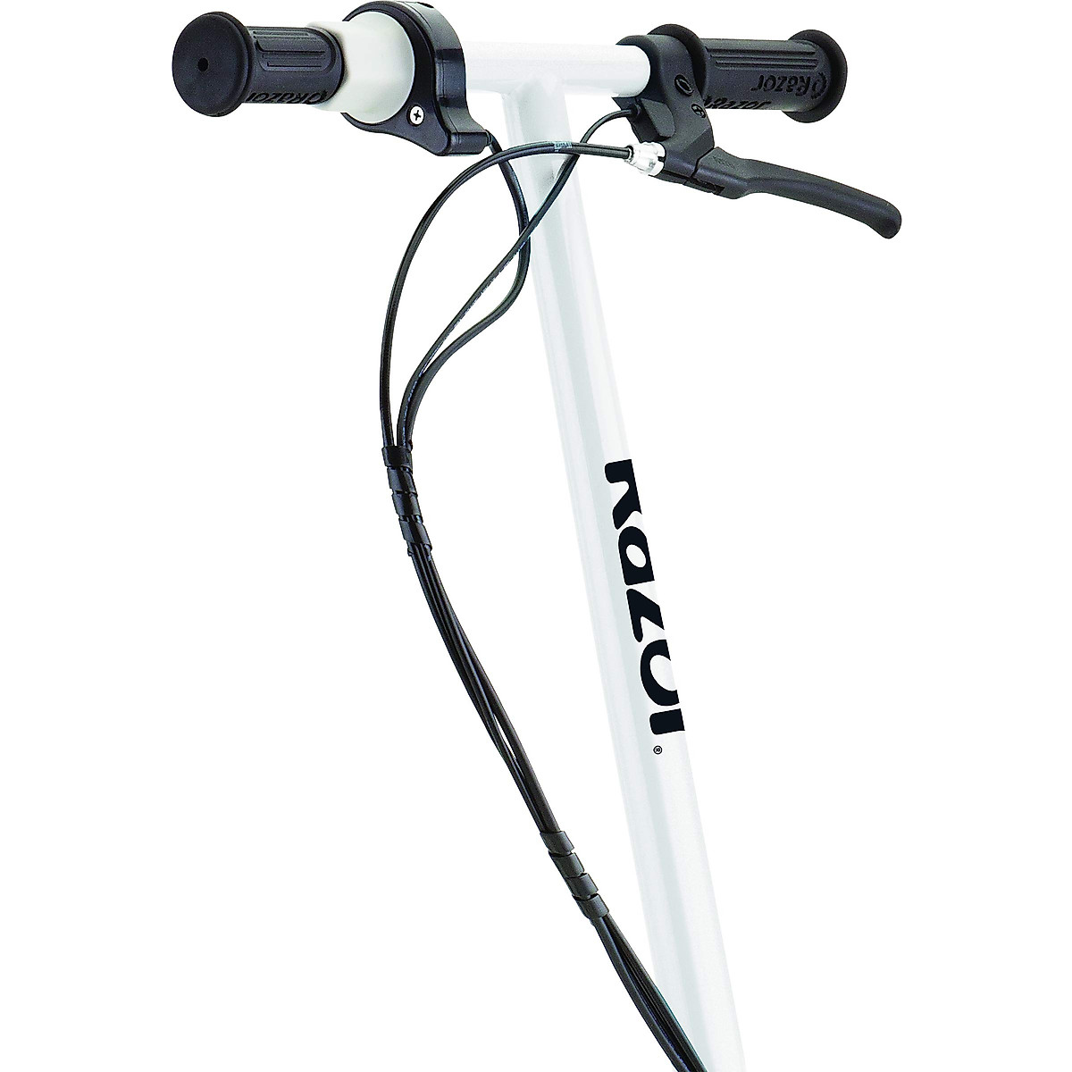 Razor E200S Electric Scooter - 8" Air-filled Tires, 200-Watt Motor, Up to 12 mph and 40 min of Ride Time, White