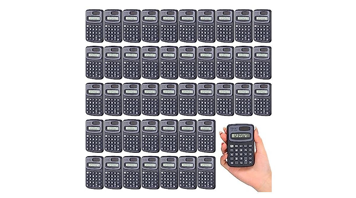 50 Pcs Mini Calculators - Perfect for Office & Students