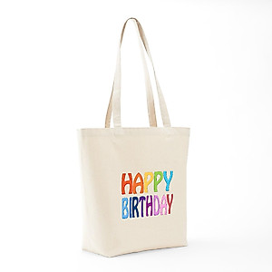 CafePress Happy Birthday Happy Tote Bag Canvas Tote Shopping Bag