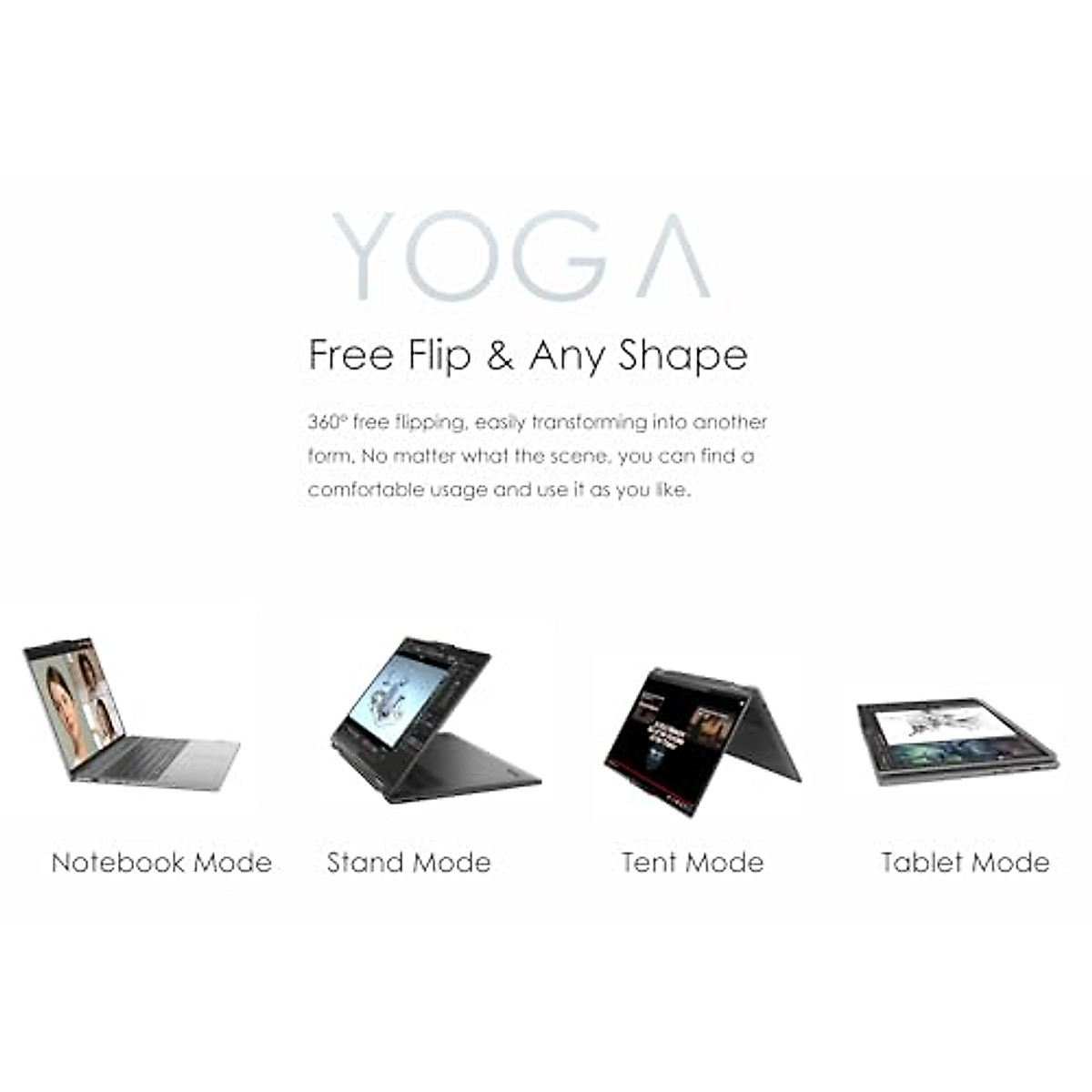 Lenovo Yoga 7i 16" 2-in-1 16:10 WUXGA Touch Screen Laptop, Intel Core i7-1355U, 2 x Thunderbolt, Fingerprint Reader, Backlit KB, Win 11, Storm Grey (16GB RAM | 1TB PCIe SSD)