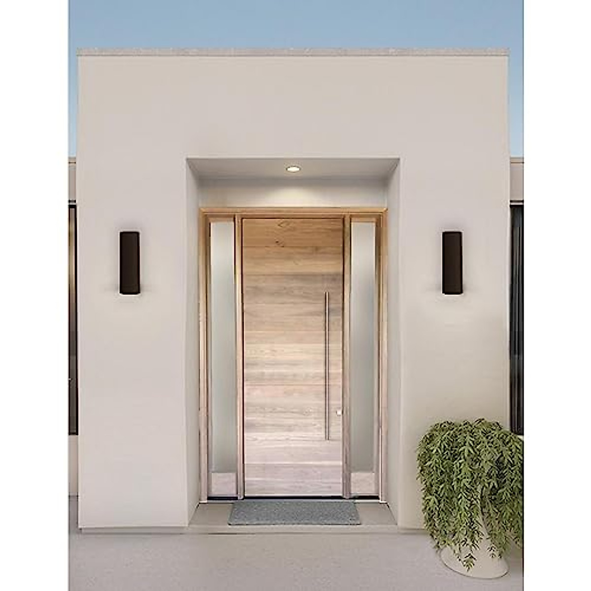 Progress Lighting Cylinder Collection 5" Modern Outdoor LED Wall Lantern Light Antique Bronze