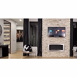 Recessed Wall Ventless Bio Ethanol Fireplace - Lata | Ignis