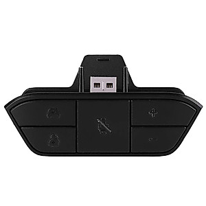 Dustproof Stereo Headphone Adapter for Xbox One, Easily Adjust Volume Balance for Games and Chats, with Game Controls and Stereo Sync, Fits Most Stereo Gaming Headsets with 3.5Mm Audio Jack