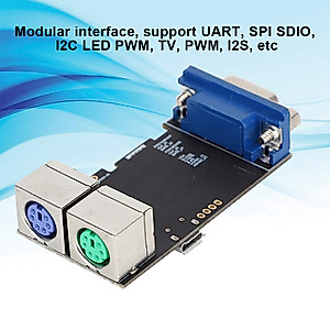 VGA Control Module, PS/2 Keyboard Control Module Support Network IPv4/IPv6/SSL.TCP/UDP/HTTP/FTP/MQTT, Control Module for FreeRTOS
