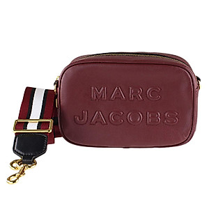 Marc Jacobs M0014465 Sultry Red With Gold Hardware Flash Collection Women's Leather Crossbody Bag