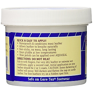AQUA SEAL Aquaseal Leather Waterproof Cream, 4-Ounce