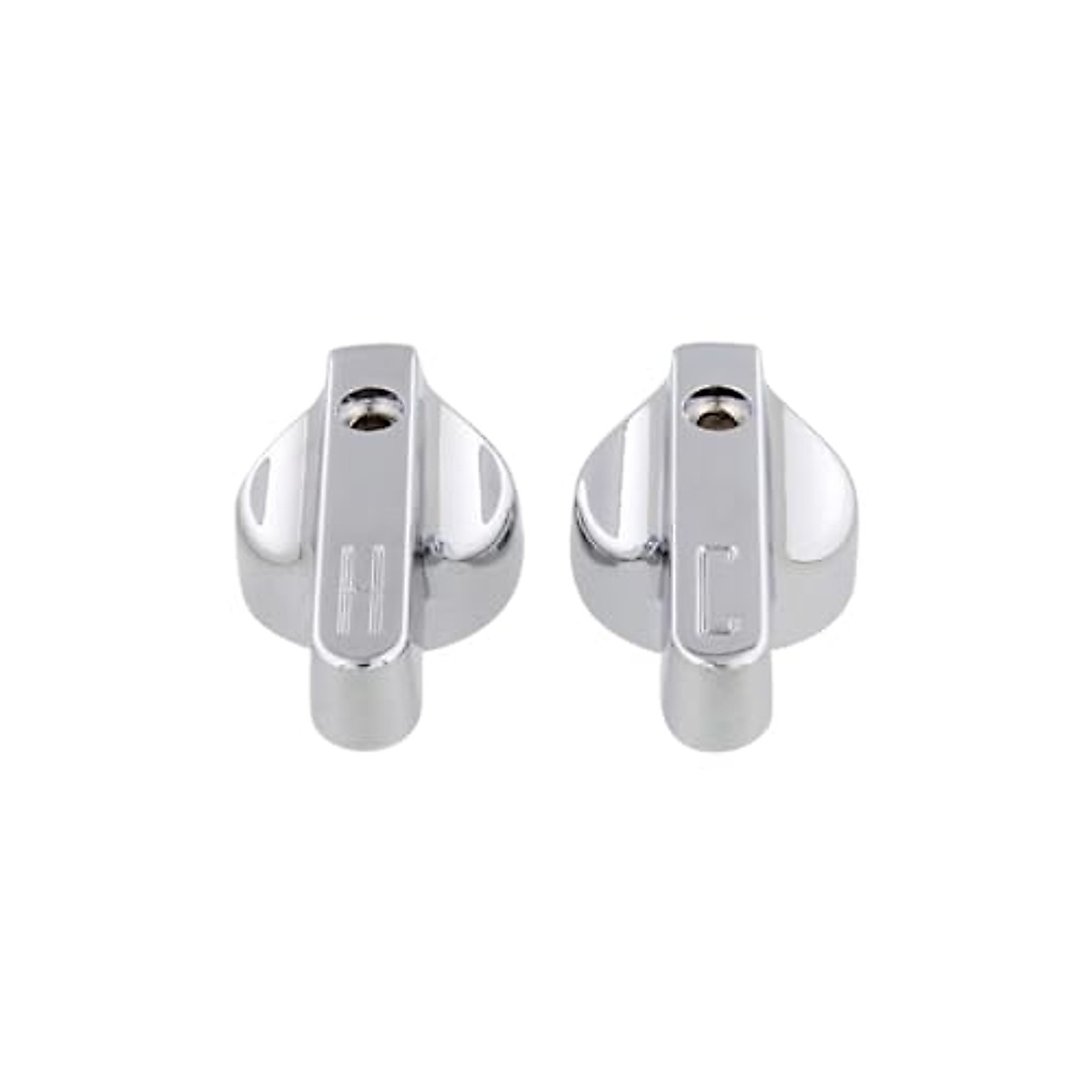 Empire Faucets Bathtub Faucet Handles - Chrome Replacement Bathtub Faucet Knobs - 17pt Broach Metal Lever Shower Handles