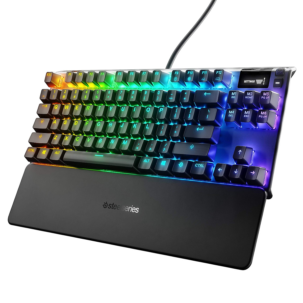 SteelSeries Apex Pro TKL Mechanical Gaming Keyboard & Rival 600 Gaming Mouse - 12,000 CPI TrueMove3Plus Dual Optical Sensor - 0.5 Lift-Off Distance - Weight System - RGB Lighting