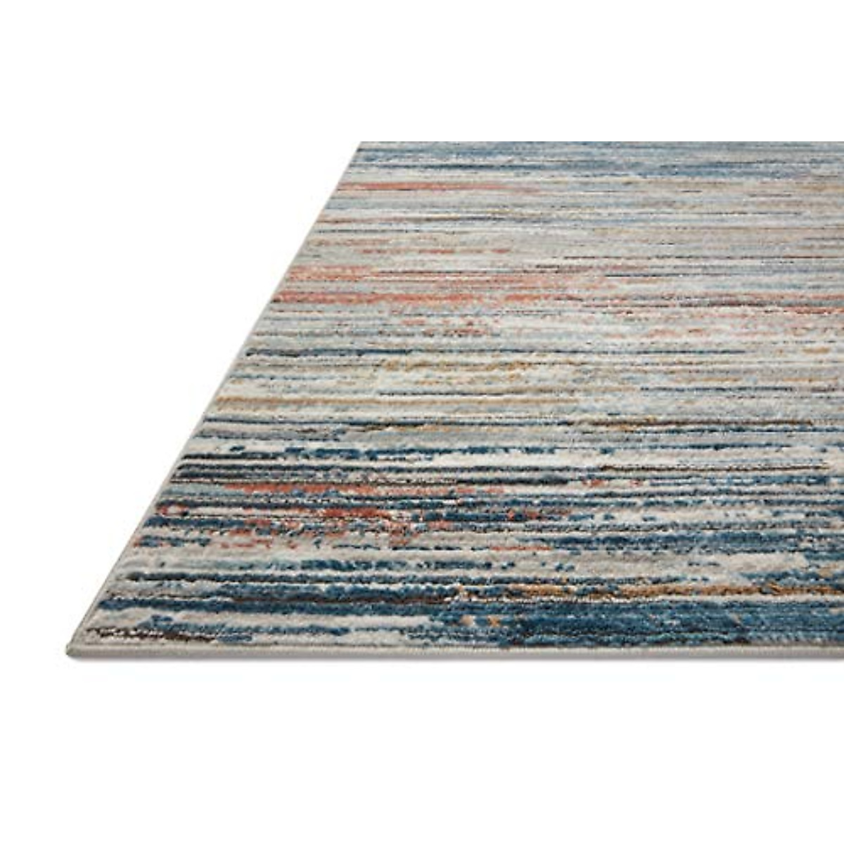 Loloi II Bianca Collection BIA-08 Pebble/Multi 5'-3" x 7'-6" Area Rug