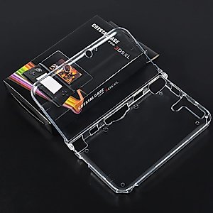 3DS XL Case - Ultra Clear Crystal Transparent Hard Shell Protective Case Cover Skin for Nintendo 3DS XL LL - [New Modified Hinge Design]