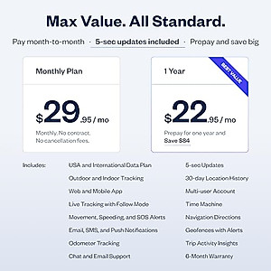 Spytec GPS GL300 Mini GPS Tracker for Vehicles, Cars, Trucks, Loved Ones, Fleets, Hidden Tracker Device for Vehicles with Weatherproof Magnetic Case, Unlimited US and Worldwide Real-Time Tracking App