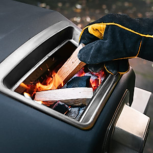 Ooni Grill Gloves - Heat and Fire Resistant, Protective Heat Proof Gloves Perfect for Outdoor Cooking, Grill, Fireplace, Barbecue or Pizza Oven