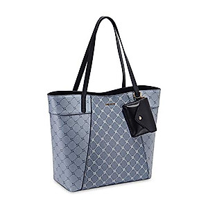 NINE WEST Sunnyside Jet Set Tote, Denim Logo
