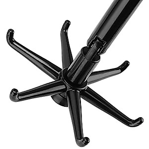 KOHAND 6 Pack Self Adhesive Utensil Holder, 360 Degrees Rotating Hook Self-Adhesive Vertical Flip Hook, Kitchen Utensil Hanger with 6 Hooks, Hanging Utensil Holder for Bathroom Kitchen Cabinet, Black