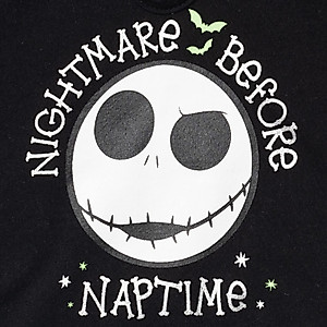 Disney Nightmare Before Christmas,Newborn Baby Boy or Girl Hoodie Bodysuit and Pants 3 Piece Set Black/White 6-9 Months
