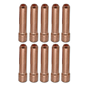 10PK TIG Stubby Collets 10N24S 3/32" & 2.4mm for WP 17 18 26 TIG Welding Torch (10N24S (3/32"))