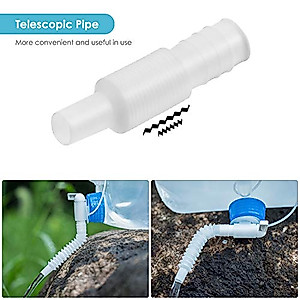 Gowithwind Collapsible Water Container with Spigot, 2.6 Gallon BPA Free Camping Water Storage Jug Water Carrier for Outdoor Hiking Backpacking & Emergency Survival Kit, Foldable Portable Canteen