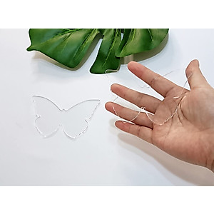 Set of 10 Blank Clear Acrylic Butterfly Table Place Cards,DIY Wedding Place Cards,Modern Table Settings for Celebrations Birthday Party Wedding Anniversary Engagement