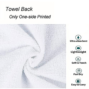 ZzWwR Stylish Romantic France Paris with Eiffel Tower Soft Large Decorative Eco-Friendly Luxury Quick-Dry Hand Towel Multipurpose for Bathroom, Hotel, Gym and Spa (16" x 30",Black White)