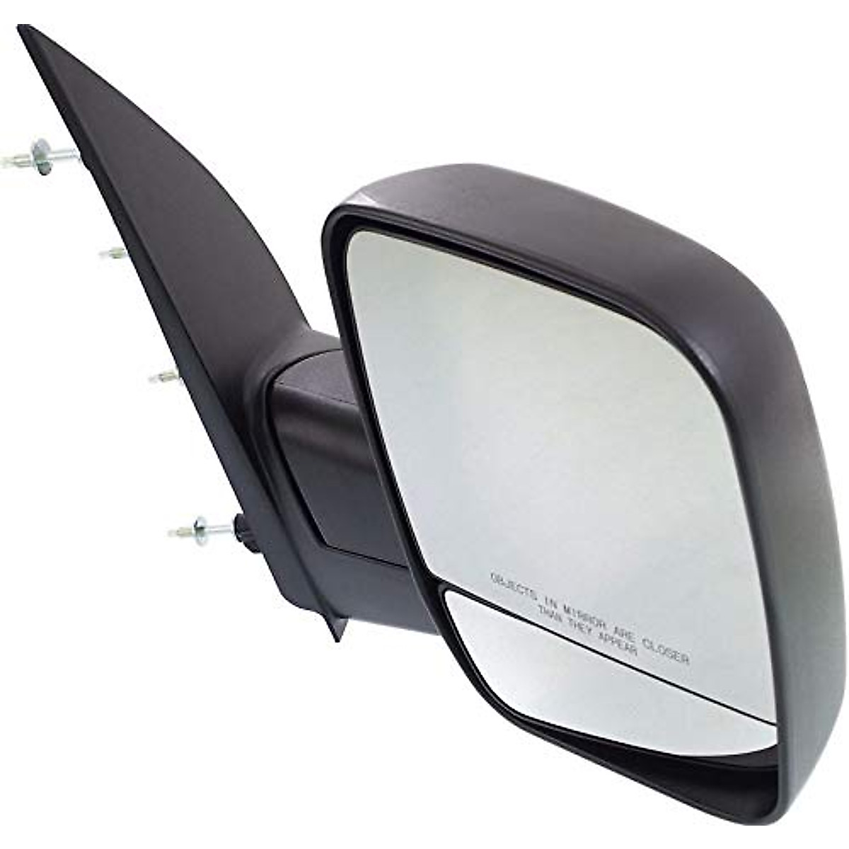Kool Vue Right Manual Door Mirror Compatible With Ford E-350 Super Duty 2002-2008 Without Puddle Lamp Textured