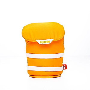 Puffin - The Buoy Life Vest - Insulated 12 oz Can Cooler I Beer Bottle & Soda Can Insulator, Keep Drinks and Beverages Cold - Apricot