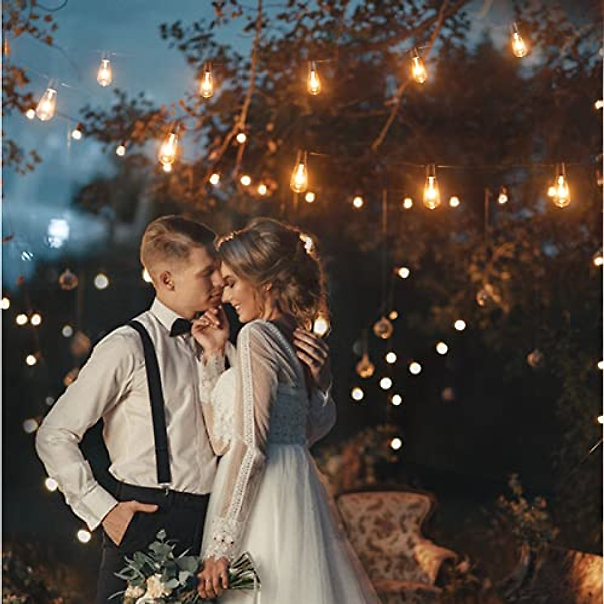 25ft Outdoor String Lights - Waterproof Edison Patio Lights