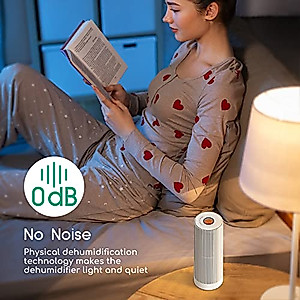 Renewable Gun Safe Dehumidifier,Afloia Cordless Mini Dehumidifier Wireless Rechargeable Dehumidifier,Reuseable Dehumidifier Stick and PTC base, Ultra-Portable for Bag Cabinet Closet RV Car Small Room, TOPX 1+1