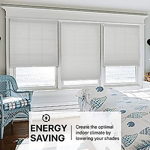 CHICOLOGY Cellular Shades , Window Blinds Cordless , Blinds for Windows , Window Shades for Home , Window Coverings , Cellular Blinds , Door Blinds , Morning Mist, 24"W X 64"H