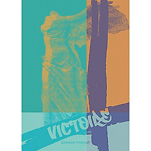 Garnier-Thiebaut Louvre Victoire Turquoise Kitchen Towel 20"x28", 50cmx70cm, 100% Cotton
