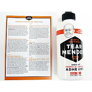 Montana Outdoors Canvas Repair Kit with Over 3.5 Square Feet of Heavy-Duty Canvas & 6 Ounces of Tear Mender Fabric Glue to Repair Tents, Awnings, Pop-Up Campers, Canvas Bags, Covers