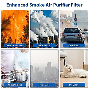 Core 200S Replacement Filter Compatible with LEVOIT Core 200S Smart WiFi Air Purifier, Fit for Levoit Core 200s Replacement Filter, 2Pack 3-Stage H13 Grade True HEPA Filter, Replace Part Core 200S-RF