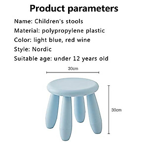 Kids Step Stool, Kindergarten Study Stools, Lightweight Footstools are Sturdy and Durable, Very Suitable for Use in The Kitchen, Bathroom and Bedroom(Light Blue)…