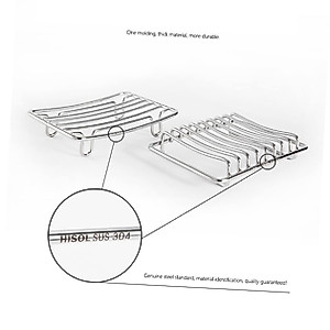 Cabilock 3 Pcs Stainless Steel Tray Sink Soap Holder Sink Tray Stainless Steel Soap Rack Drain Soap Rack Bathroom Shelf Soap Dish Holder Soap Dispenser Household