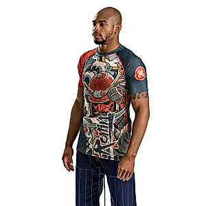 Ronin Brand Oni Bushi Rash Guard (Med) Red
