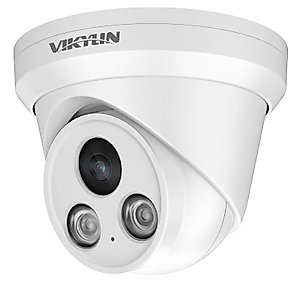 VIKYLIN 5MP Turret POE Camera, 5MP@30fps Outdoor IP Camera with Mic/Audio, AI Human/Vehicle Detection,98ft IR,IP67 5-Megapixel Security Surveillance Cameras (GK2355)